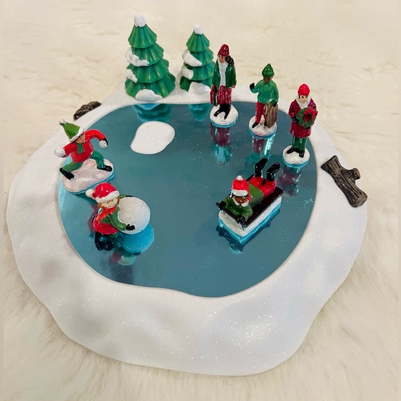 Target | Holiday | Target Skating Rink Christmas Ice Snow Scene With 6 ...